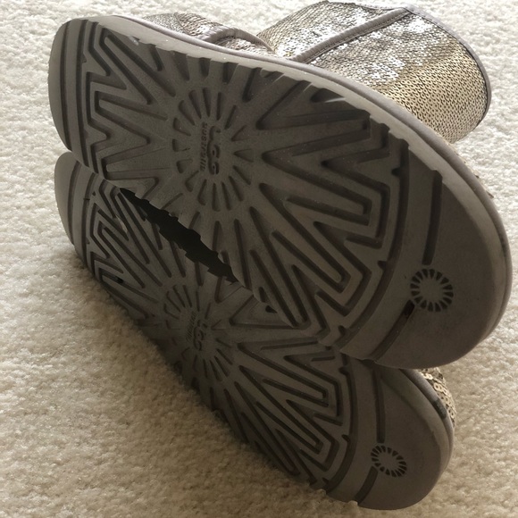 UGG | Shoes | Authentic Silver Uggs Sequins | Poshmark